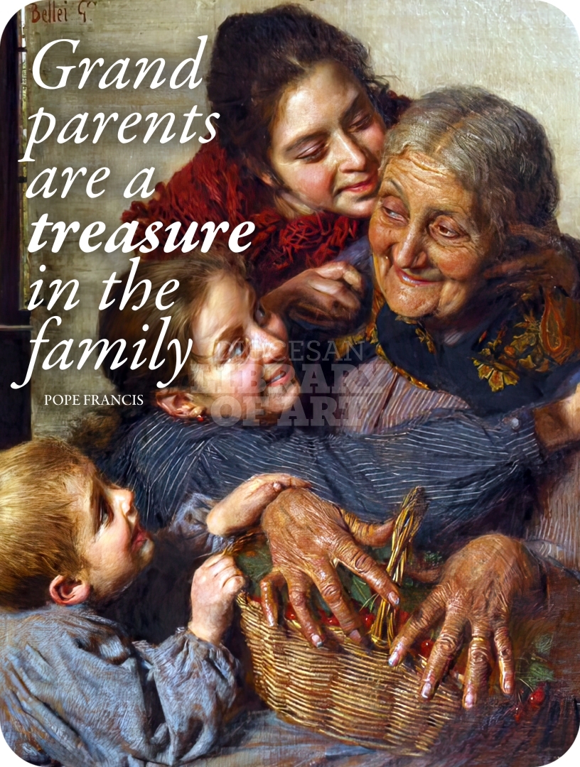 Diocesan Library of Art - Grandparents Are A Treasure In The Family ...