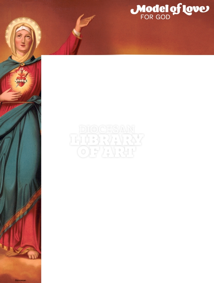 Diocesan Library of Art - Immaculate Heart of Mary Framed : Wrapper