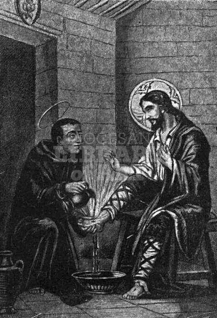 Diocesan Library of Art - St. John of God washing Jesus\'s Feet