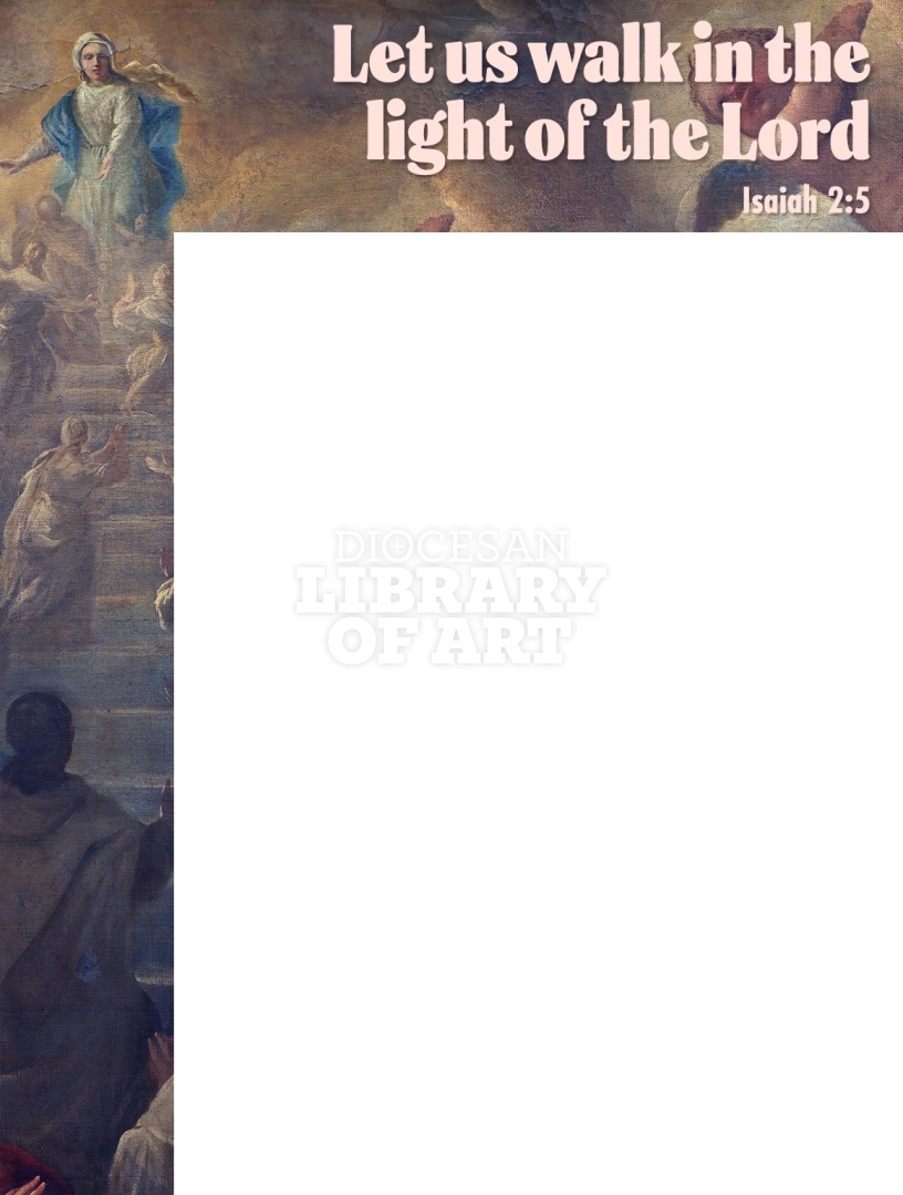 Diocesan Library of Art - Let Us Walk in the Light Framed : Wrapper