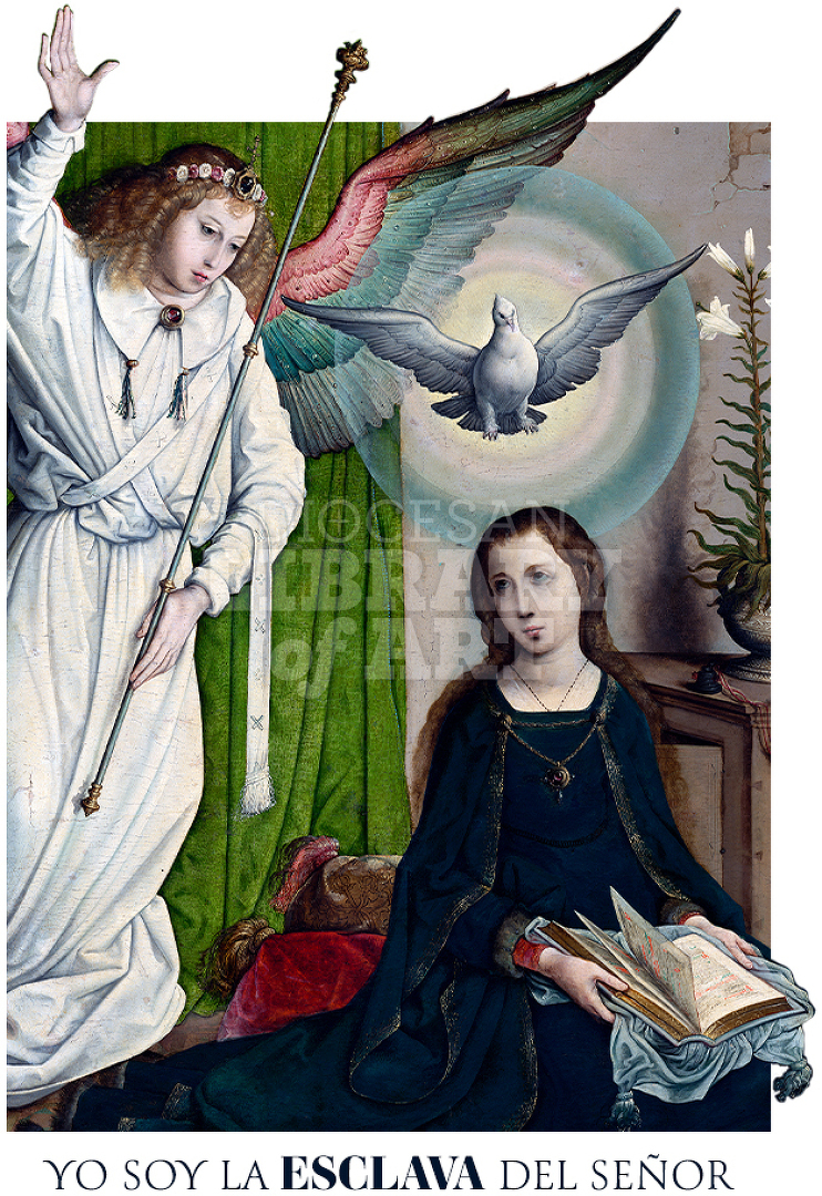Diocesan Library of Art - Yo Soy La Esclava Del Señor Framed : Design